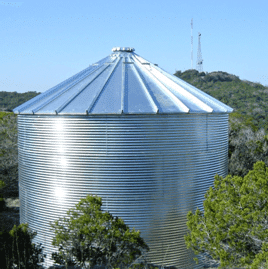 CorGal Corrugated Steel Water Tanks with High Rib Roof 700-622,000 Gallons
